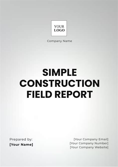 Free Field Report Templates To Edit Online And Print