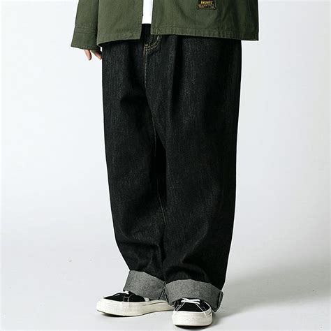 캐주얼 데님통바지 청 와이드팬츠 헬로마켓