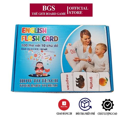 Thẻ Học Flash Card Học Tiếng Anh Cho Bé Với Chủ Đề Thế Giới Xung Quanh