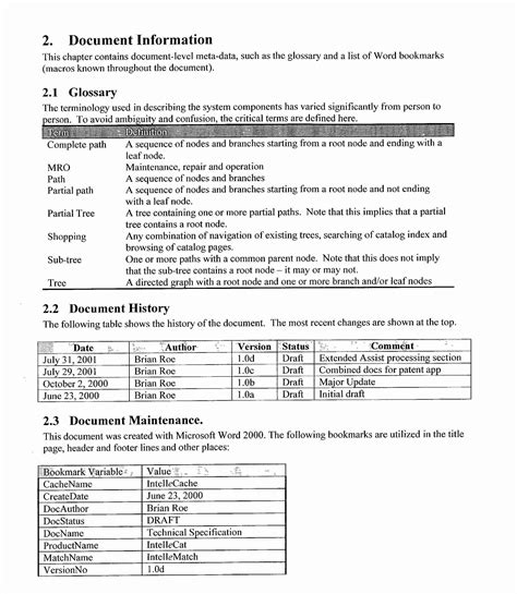 Business Process Design Document Template Examples Of Professional Templates Ideas