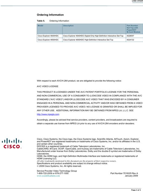 Cisco Systems Explorer Hdc Users Manual And HDC High Definition Set Tops With Multi