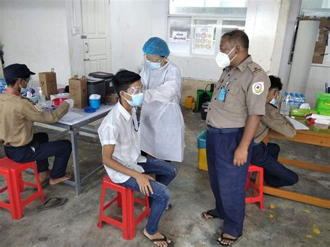 ဒဂုံမြို့သစ် မြောက်ပိုင်း မြို့နယ်တွင် စက်မှုဇုန်လုပ်သား ၄၂၆ ဦးအား ကိုဗစ် ၁၉ ရောဂါ ကာကွယ်ဆေး