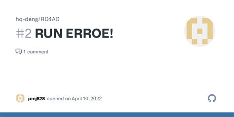 Run Erroe · Issue 2 · Hq Dengrd4ad · Github