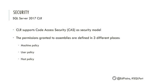SQL Server 2017 CLR PPT