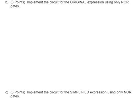 Solved 5 10 Points Given The Following Circuit Use Any Chegg Com