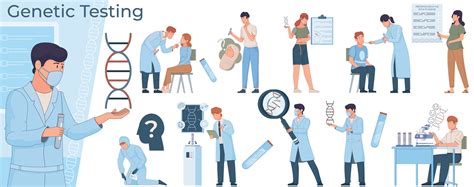genetic testing compositions set 28572999 vector art at vecteezy