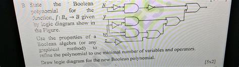 B State The Boolean Polynomial For The Studyx