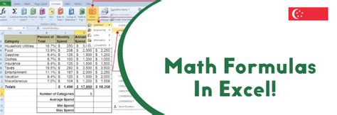 How To Use Math Formulas In Excel Excel Training Singapore