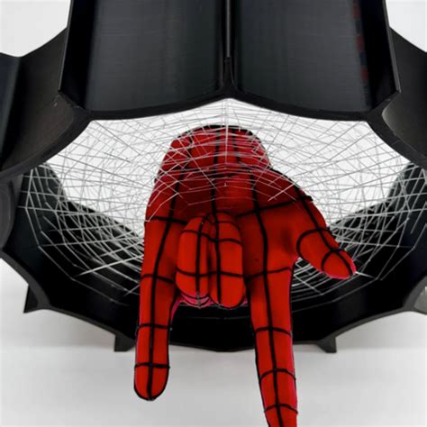 3d Printable Spiderman Hand Inspired Web String Art By Enique3d
