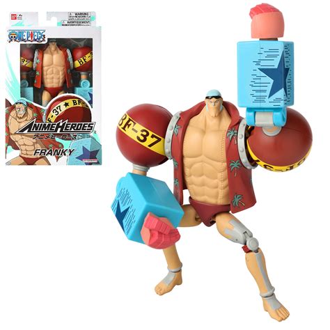 One Piece Franky Figure Anime Heroes 17cm Figurines Bandai Red One Piece