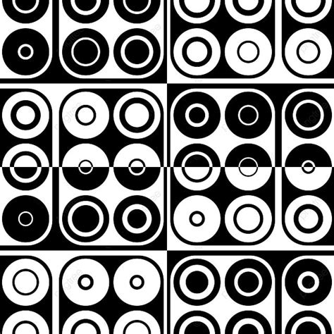 Seamless Circle Pattern Abstract Art Background Element White Wallpaper Background Image For