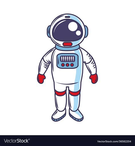 Cute Space Astronaut Royalty Free Vector Image