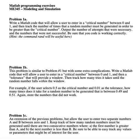 Solved I Only Need The Solution To Problem 1c But Included The Previous Questions As Reference