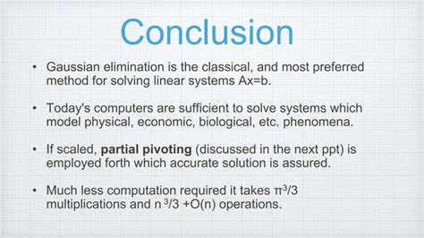 Gauss Elimination Without Pivotpptx