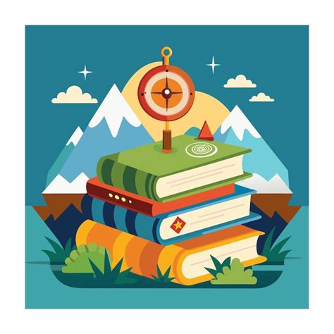 Premium Vector Flat Design Stack Of Books Illustration