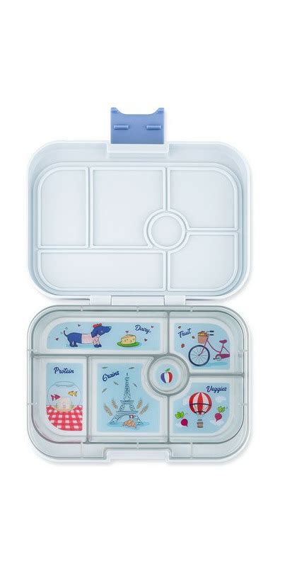 Buy Yumbox Original 6 Compartment Hazy Gray With Paris Tray At Wellca
