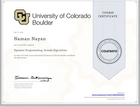 Completed Dynamic Programming And Greedy Algorithms On Coursera Naman Nayan Posted On The