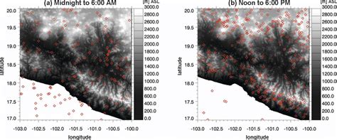 Same As Fig 9 But Symbols Represent Locations Of Deep Convective