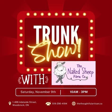 TRUNK SHOW The Naked Sheep Fibre Co The Thoughtful Artisan