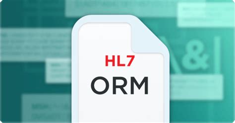 Hl7 Orm Message