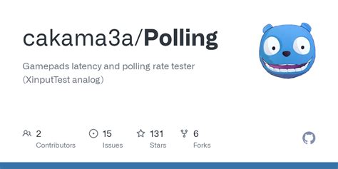 Github Cakama3apolling Gamepads Latency And Polling Rate Tester Xinputtest Analog