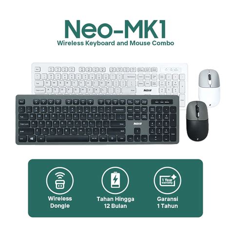 Jual Noir Neo Mk1 Wireless Combo Keyboard And Mouse Shopee Indonesia Jual Noir Neo Mk1 Wireless Combo Keyboard And Mouse Shopee Indonesia