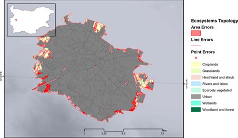 Overall View Of Gaps And Overlaps In The Data For The City Of Sofia