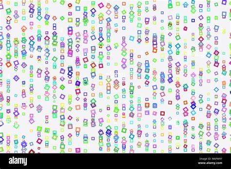 Color Abstract Square Rectangle Pattern Generative Art Background Vector Illustration Graphic