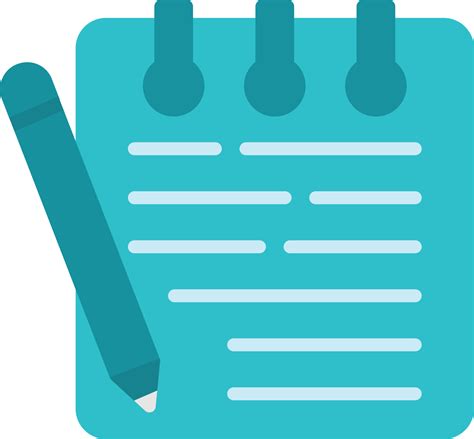 Notepad Vector Flat Icon 10010297 Vector Art At Vecteezy