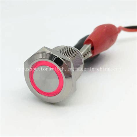19mm Illuminated Red 12v Pilot Lamp Switch China Pilot Lamp And Indicated Led