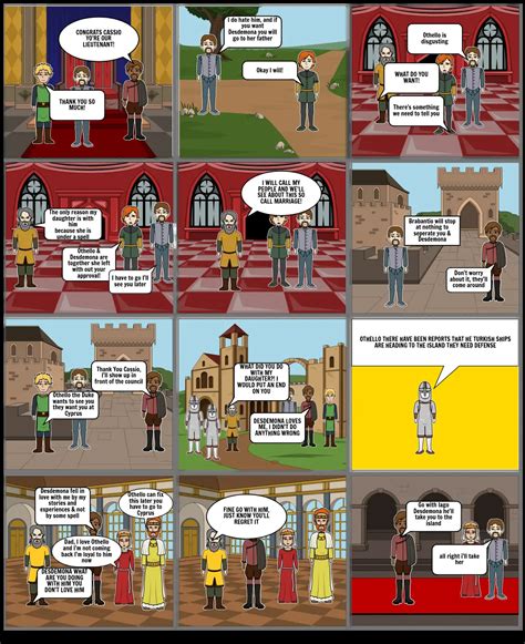 Othello Act 1 Storyboard By Odalys10