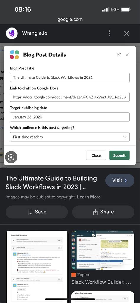 Need Help With Creating Workflows Rslack