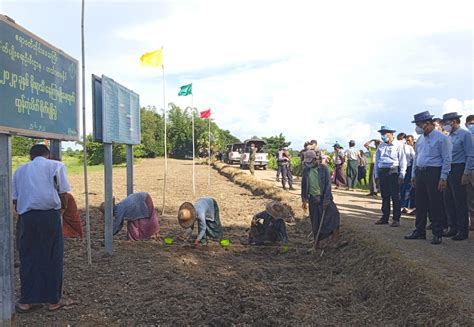 အင်္ဂပူမြို့နယ်တွင် ၂၀၂၂ ၂၀၂၃ ခုနှစ် ၊မိုးရာသီနေကြာမျိုး‌စေ့ထုတ် ထွန်တုံးပိတ် စိုက်ပျိုးပွဲပ