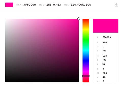 Color Picker Color Converter Hex Rgb Hsl Cmyk Codes Color Picker
