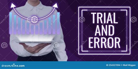 Text Caption Presenting Trial And Error Internet Concept Lear Something By Trying To Do It And