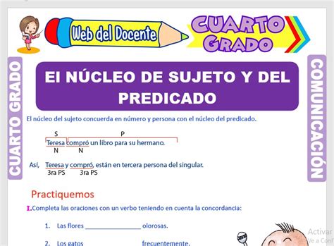 Ejemplo De Núcleo Del Sujeto En La Oración Simple Vxlw
