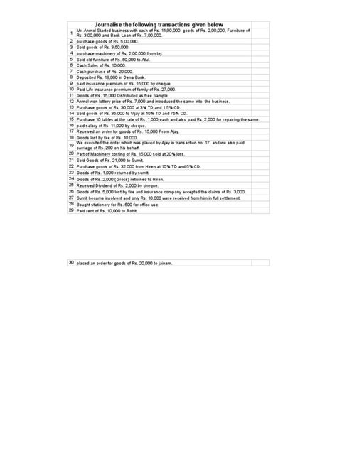 Journal Entry Question Pdf