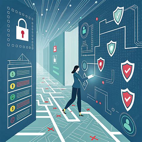 Depict A Futuristic Digital Environment With Interconnected Data Streams Background Data