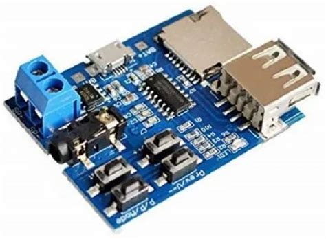 CentIoT - GPD2856C TF Card USB MP3 Decoder Board - 2W Mono Amplifier ...