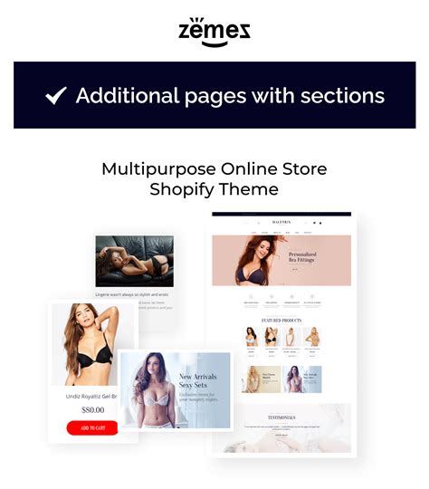 Lingerie Responsive ECommerce Shopify Theme TemplateMonster