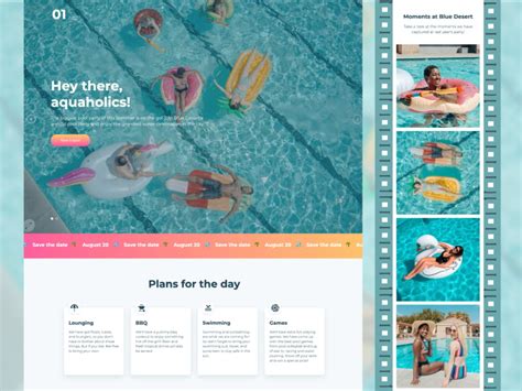 Шаблоны сайтов для вечеринок Renderforest