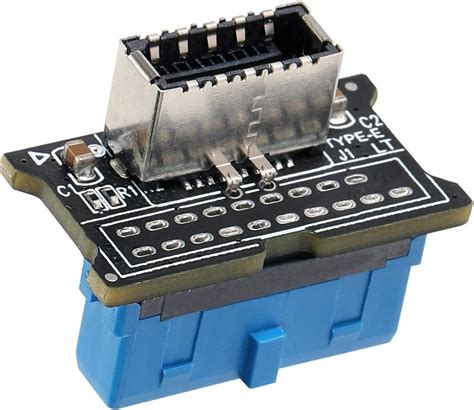 Mzhou Usb To Adapter Internal Pin Header To Usb Type C Pin Type E Front