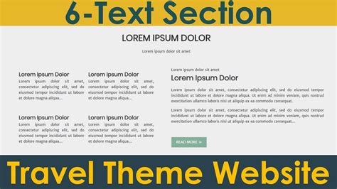 615 Text Section Create Responsive Website From Scratch Using Html And Css3 Only Youtube