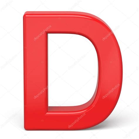 3d Plástico Rojo Letra D Fotografía De Stock © Hstrongart 94815262