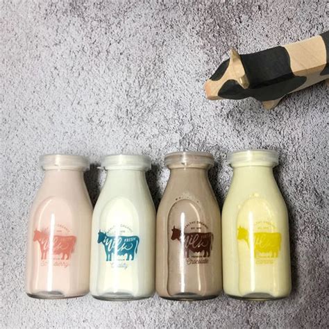 [우유병] 젖소 우유병 200ml 4종 세트 레트로우유병 티몬