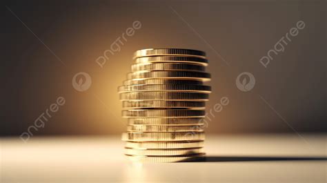밝은 배경에 미니멀한 스타일의 3d 렌더링 격리된 황금 동전 스택 동전 달러 3d 3d 동전 배경 일러스트 및 사진 무료 다운로드 Pngtree