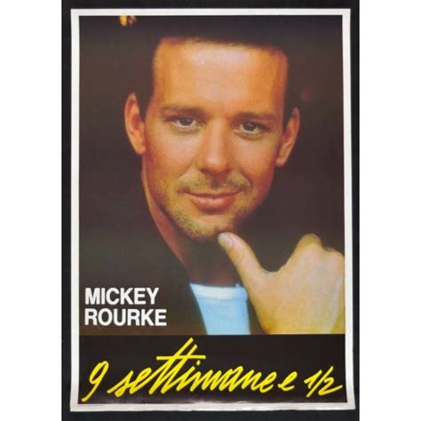 Manifesto Nove 9 Settimane E Mezzo Mickey Rourke Kim Basinger Lyne W30