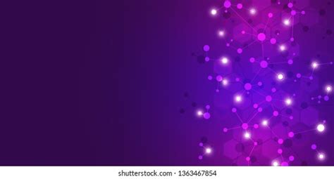 Abstract Technology Innovation Background Molecular Structures Stock Vector Royalty Free