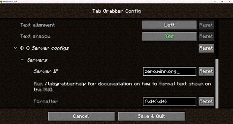 Tab Grabber Minecraft Mod