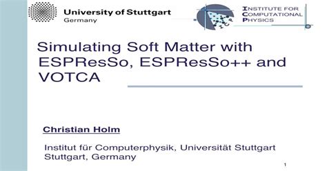 pdf simulating soft matter with espresso … html